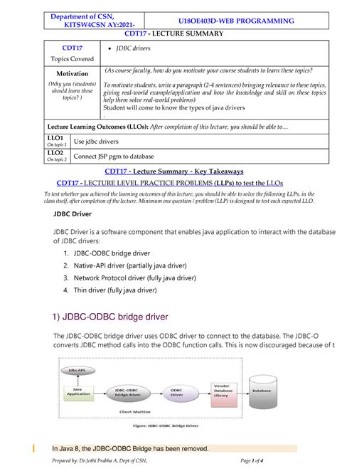 Wp Cdt17 Summary Csn Jdbc Drivers Kitsw4csn Ay2021 22 U18oe403d