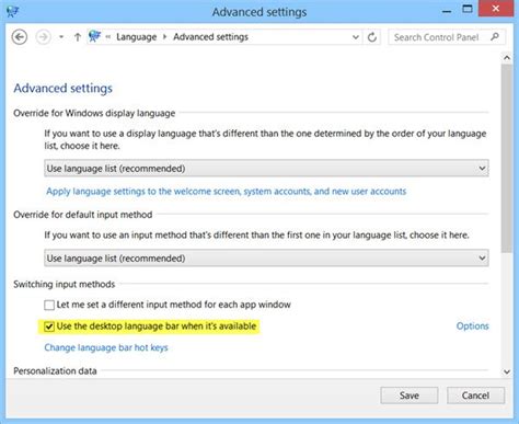 Turn Off Language Bar Or Input Indicator In Windows 11
