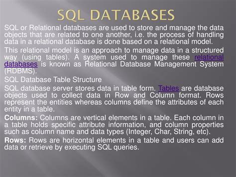 Ppt Sql Powerpoint Presentation Free Download Id12913332
