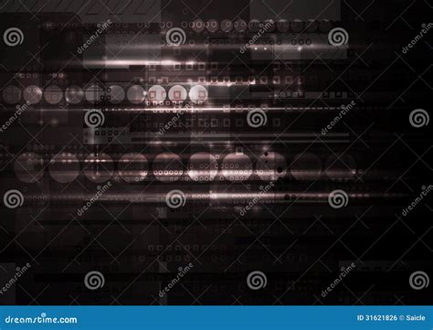 Dark Hi Tech Vector Backdrop Stock Vector Illustration Of Card