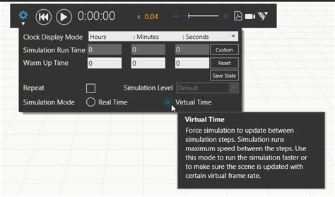 Why Cant I Speed Up The Simulation General Questions Visual Components The Simulation