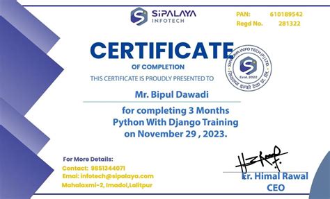 Django Python Tech Bipul Dawadi