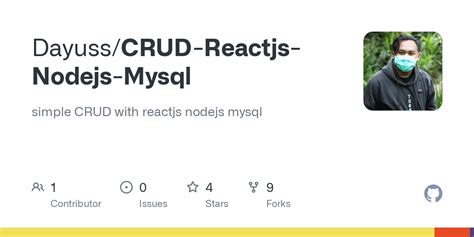 Github Dayusscrud Reactjs Nodejs Mysql Simple Crud With Reactjs