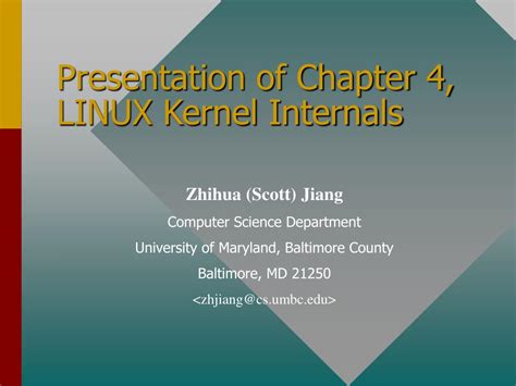 Ppt Presentation Of Chapter 4 Linux Kernel Internals Powerpoint