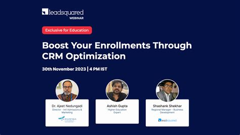Boost Your Enrollments Through Crm Optimization