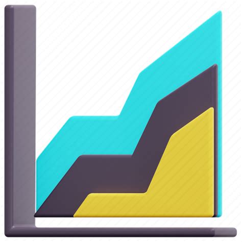 Area Chart Graph Analytics Data 3d 3d Illustration Download On Iconfinder