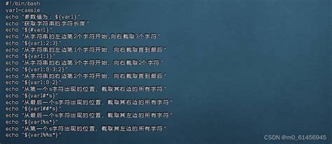 【shell 】字符串截取命令 Csdn博客