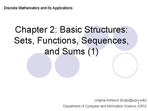 Discrete Mathematics And Its Applications Chapter 2 Basic