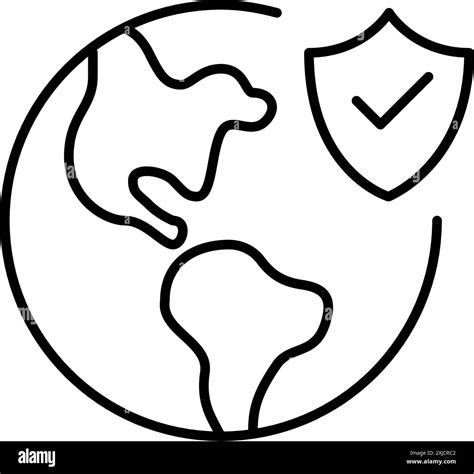 Global Security Verified Access Earth Shield And Checkmark Pixel