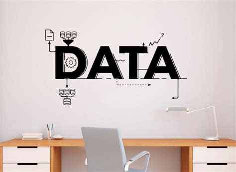 Data Analytics Wall Decal Vinyl Sticker Business Growth Home Etsy