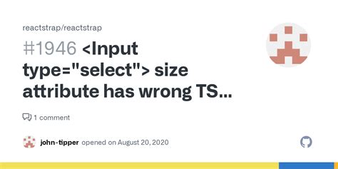 Size Attribute Has Wrong Ts Type · Issue 1946 · Reactstrap Reactstrap