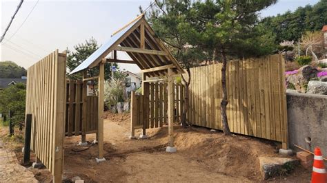 비를 피 할수 있는 정원입구길쭉한 땅이 어렵다면 여기를 보세요 Youtube