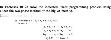 Solved Exercises Solve The Indicated Linear Chegg