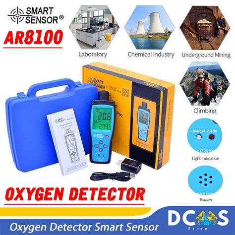 Jual Oxygen Detector Smart Sensor Ar8100 Handheld O2 Oksigen Meter Tester Shopee Indonesia