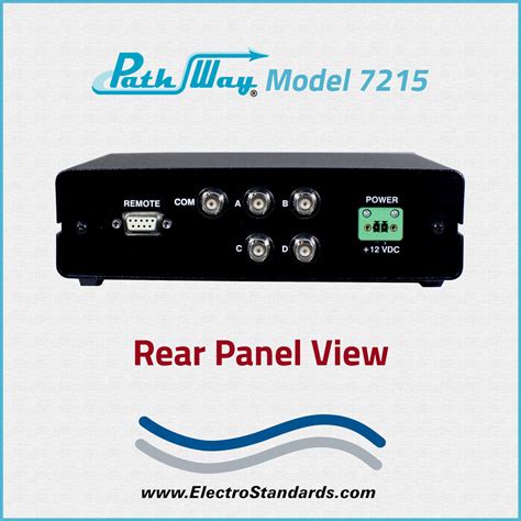 Model 7215 Remotely Controllable 4 1 Bnc Network Switch Box