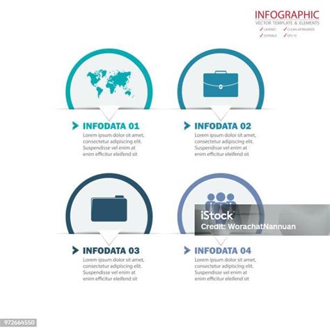 벡터 원형 화살표 인포 그래픽을 설정합니다 요소 Infographic 다이어그램 그래프 프레 젠 테이 션 및 차트 서식 파일 옵션 부품 단계 또는 프로세스와 비즈니스 개념