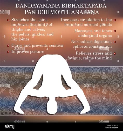 Yoga Pose Infographics Benefits Of Practice Stock Vector Image And Art