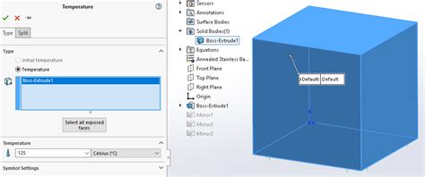 Solidworks Simulation Boundary Conditions And Linear Thermal Expansion Part 1 Solidworks