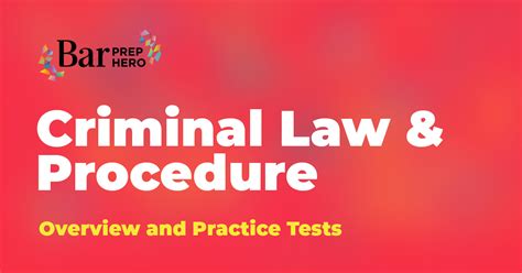 Criminal Law And Procedure Overview And Practice Tests Barprephero