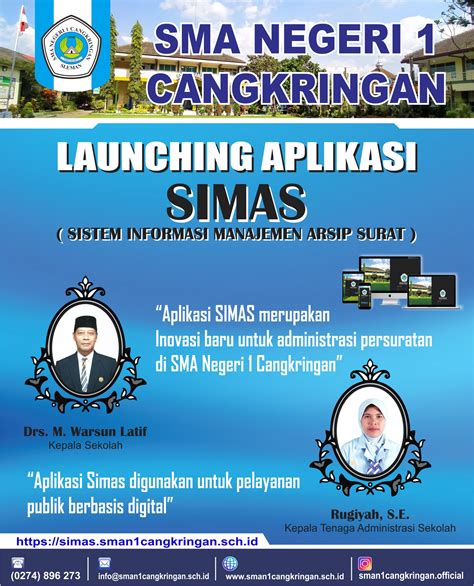 Launching Aplikasi Simas” Pelayanan Publik Berbasis Digital Di Sma Negeri 1 Cangkringan Sma