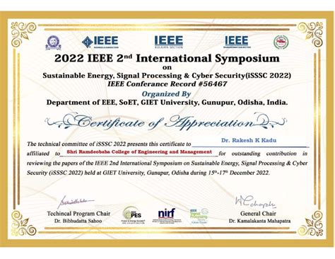 Dr Rakesh K Kadu On Linkedin Isssc2022 Ieee Sustainableenergy