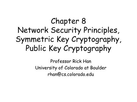 ppt chapter 8 network security principles symmetric key cryptography