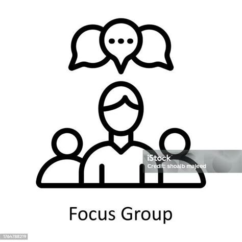 포커스 그룹 벡터 개요 디자인 그림입니다 흰색 배경의 기호 Eps 10 파일 개념에 대한 스톡 벡터 아트 및 기타 이미지 개념 검사 보기 검색 Istock