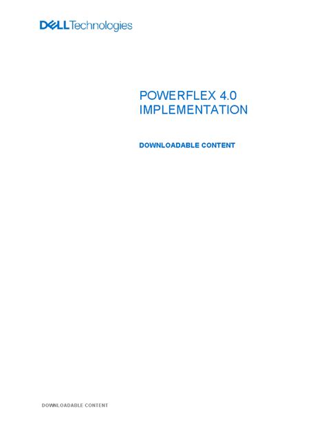Power Flex 4 Downloadable Content Powerflex 4 Implementation Downloadable Content Powerflex 4