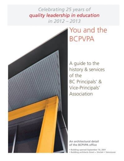 You And The Bcpvpa And Vice Principals Association