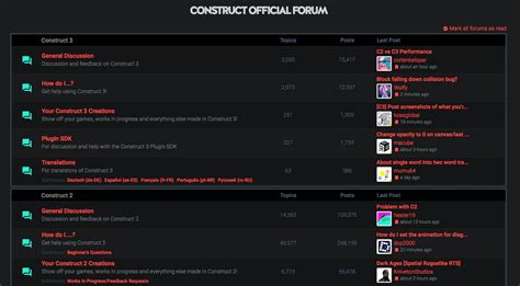 Construct Forum Dark Theme Userstyles Org