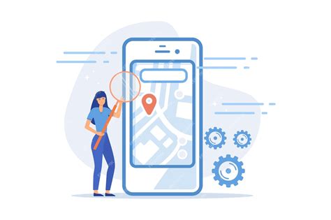 Premium Vector Monitoring Software Navigation Mobile App Gps Tracking Application Anti