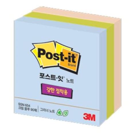 Dreamdepot 포스트잇 654ssn 3색 슈퍼스티키 124391 핫트랙스