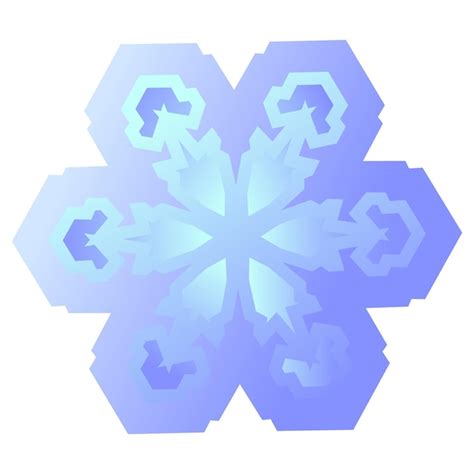 Premium Vector Blue Snowflake In Modern Style Color Gradient Vector Illustration Icon