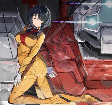 The Olphy Gelgoog Shiiko Sugai Gundam Gundam Gquuuuuux Commentary Request Highres 1girl