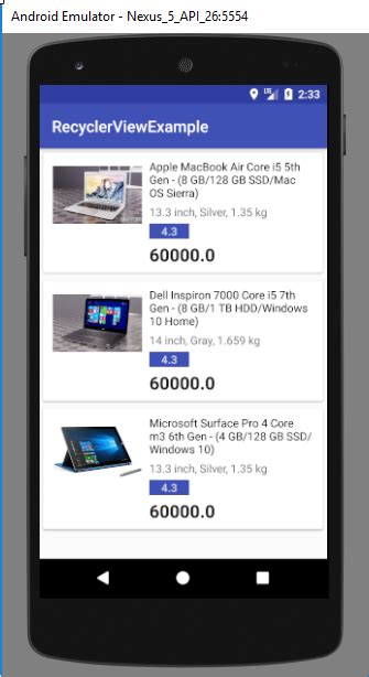 Recyclerview With Cardview Tutorial Using Material Design In Android
