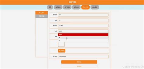 java vue计算机毕设表白墙【源码 程序 论文 开题】 csdn博客