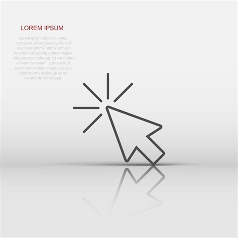 Premium Vector Computer Mouse Cursor Icon In Flat Style Arrow Cursor Vector Illustration On