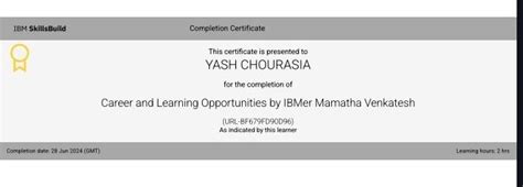 yash chourasia on linkedin certificate csrbox ibm completioncertificate achievement workshop…