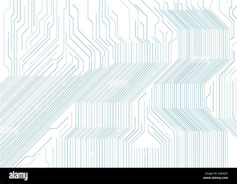Blue Circuit Board Lines Abstract Technology Geometric Background Futuristic Minimal Vector