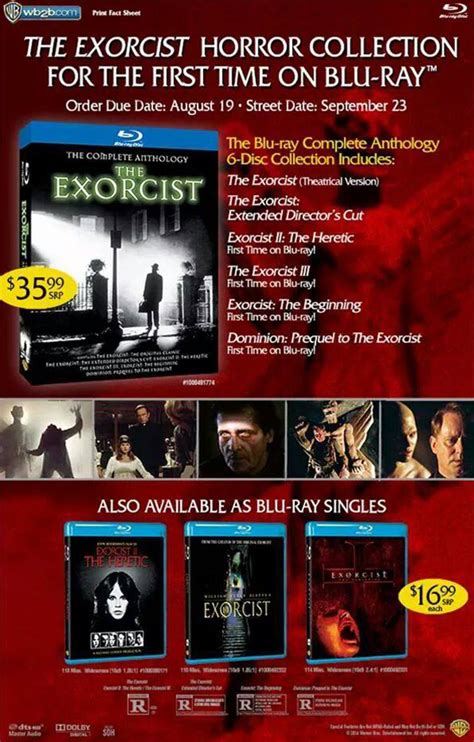 Exorcist Blu Ray Complete Anthology Release Date Revealed