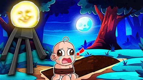 Bebe Noob Es Secuestrado Por Esa No Es La Luna 😭😱 Minecraft Troll Roleplay Youtube