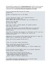 DHCP Configuration File How To Set Up Network Configurations Course Hero
