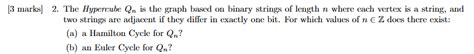 Solved 3 ﻿marks 2 ﻿the Hypercube Qn Is ﻿the Graph Based