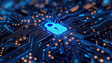 Personal Data Protection Digital Fingerprint Trace A Padlock Know