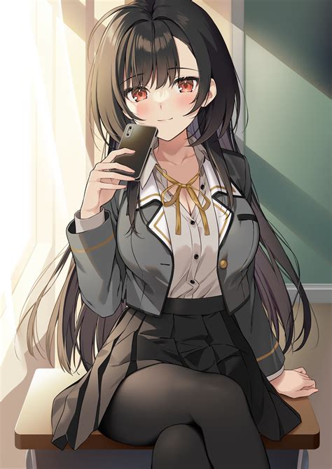 Mamiya Yuu Yuutousei No Ura No Kao Drawn By Kuroki Ma Na Tu Danbooru