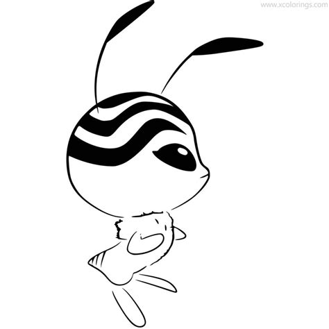 Miraculous Ladybug Coloring Pages Trixx Kwami Xcolorings Com