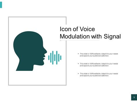 Voice Modulation Communication Effective Variation Icon Intonation PowerPoint Templates