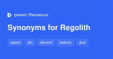 Regolith Synonyms 73 Similar Words And Phrases