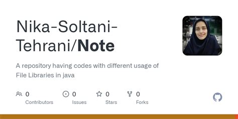 Github Nika Soltani Tehraninote A Repository Having Codes With Different Usage Of File
