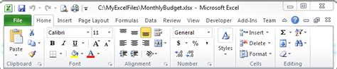How To Show Full Path In Excel Title Bar